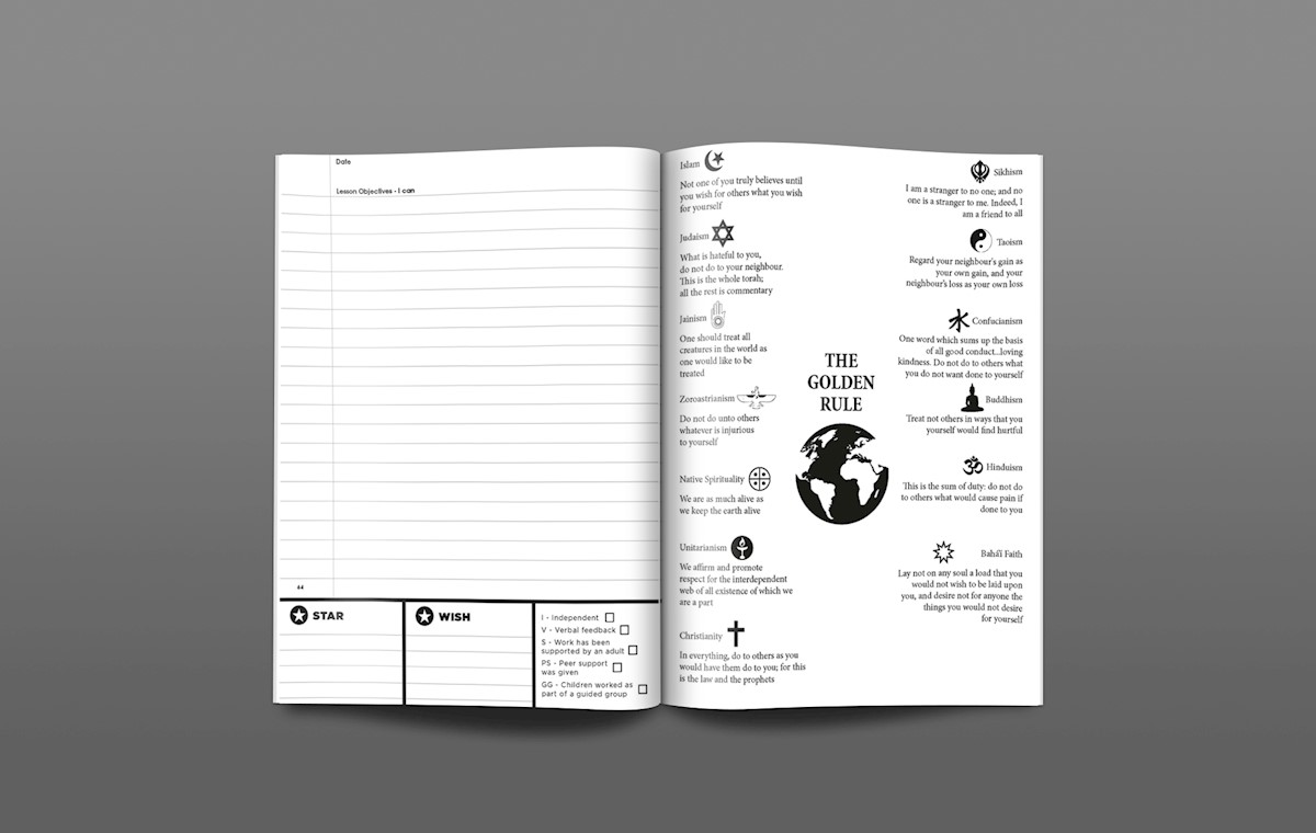 PSHE and RE Exercise Books - Bramble Academy - Examples